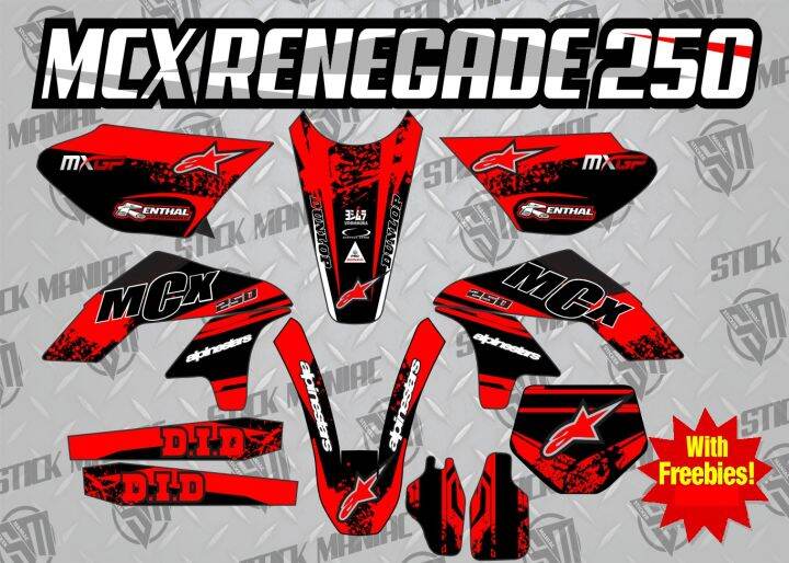 mcx renegade 250 decals sticker | Lazada PH