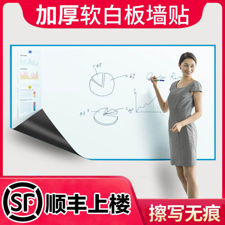Soft Whiteboard Wall Sticker Magnetic Removable Non-Hurt Wall Writing ...