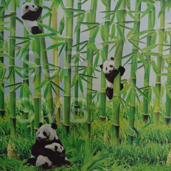 Fiber Pagar Motif Bambu Panda | Lazada Indonesia