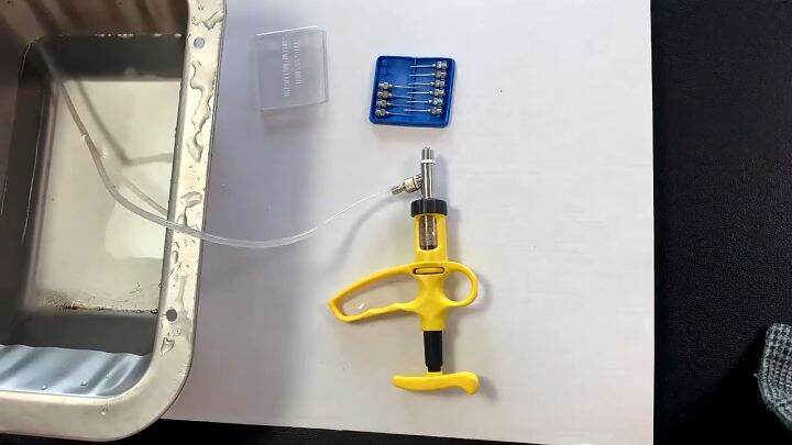 Veterinary Adjustable Continuous Syringe Pig Cattle Sheep Chicken ...