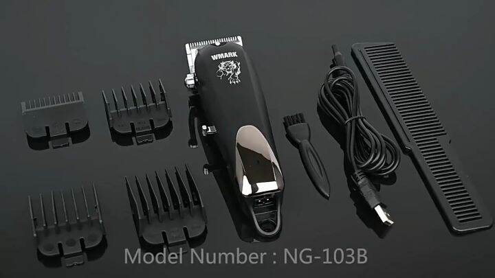 Wmark NG-103B Professional Wireless Hair Clipper with Battery Capacity ...