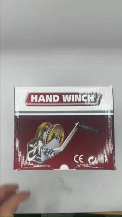 Katrol Hand Winch Alat Derek Manual Tangan 800 LBS Set Tali Seling ...