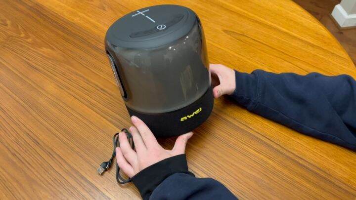 Awei Y680 ลำโพงบลูทูธ ซับวูฟเฟอร์ไร้สายจับคู่คู่ TWS เสียงรอบทิศทางเต็ม ...