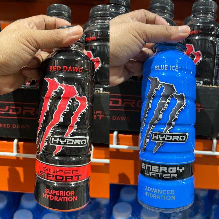 MONSTER HYDRO ENERGY DRINK 20 OZ (RED DAWG/BLUE ICE) | Lazada PH