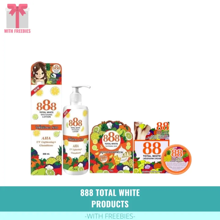 888 TOTAL WHITE | WHITENING LOTION | SOAP | UNDERARM CREAM with ...