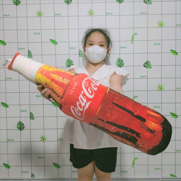 ĐỒ CHƠI NƯỚC NGỌT COCA NHỒI BÔNG GỐI ÔM DÀI HÌNH CHAI BIA 80CM NHIỀU ...