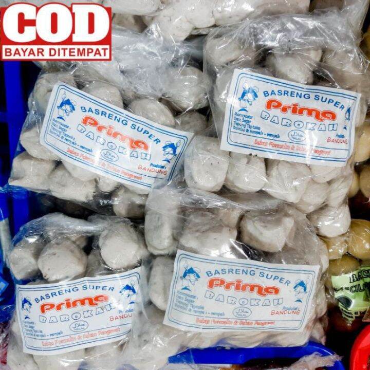 Basreng Baso Goreng Mentah Berat 500 Gram isi 10 Biji Basreng Baso Ikan ...