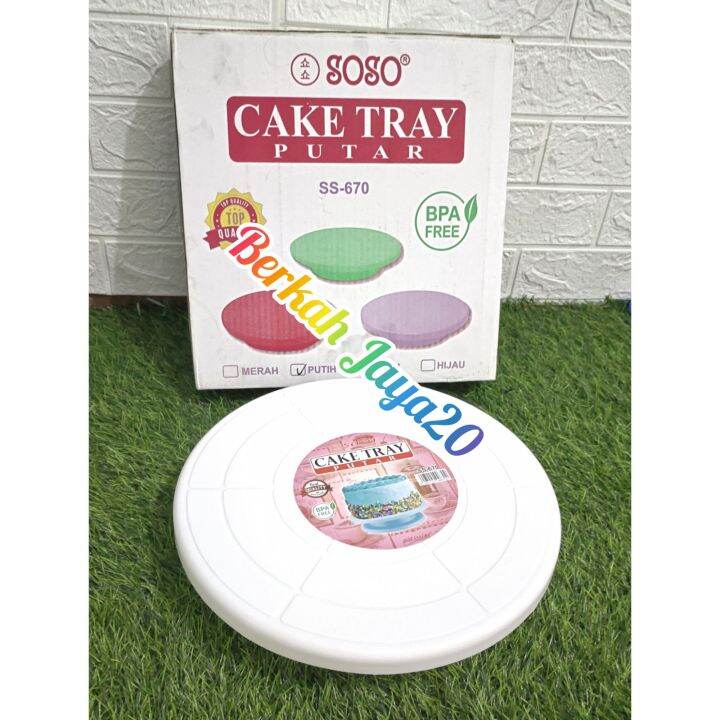 Cake Tray putar/ meja putar penghias kue/tatakan kue | Lazada Indonesia