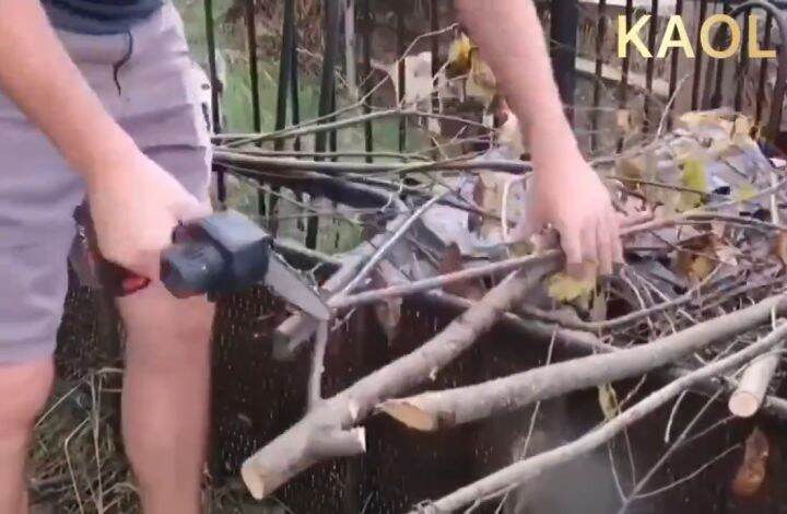 LUCK cordless chainsaw electric portable chain saw mini handheld ...