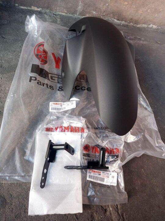 front fender matte black sniper 150 v1 v2 origina yamaha with bracket ...