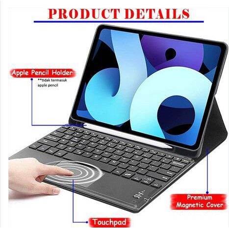 IPAD MINI 5TH GENERATION BOOK COVER FLIP STAND WIRELESS KEYBOARD WITH ...