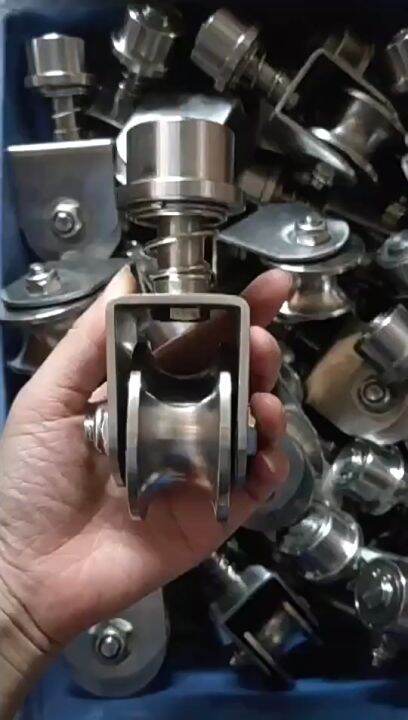 BABEDUO 58mm/V/U/H 304 Stainless Steel Swivel Wheel 360° Rotational ...