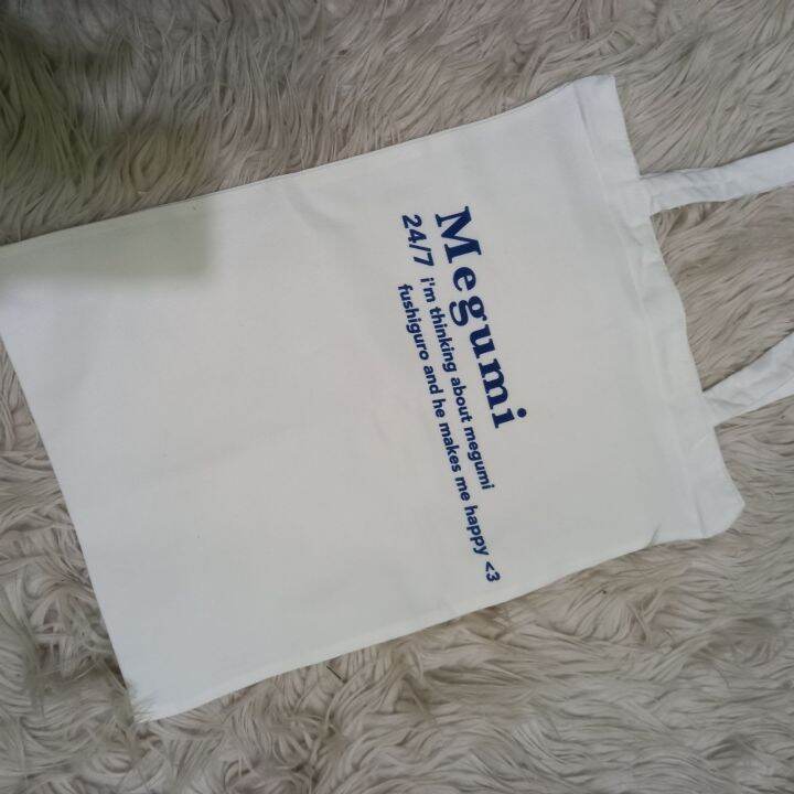 TOTEBAG MEGUMI LETTER TOTE BAG JUJUTSU KAISEN | Lazada Indonesia