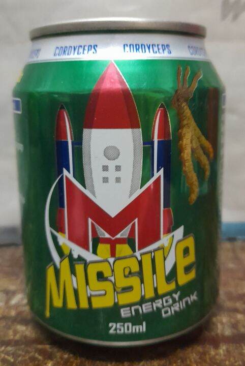 MISSILE energy drink จากกัมพูชา ปริมาณ 250 มล. ขนาดกระป๋อง ...