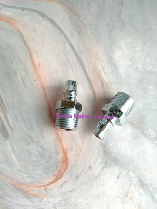 PM 40 1/2" Quick Coupler Kopler Nepel Sambungan Selang Angin Kompresor ...