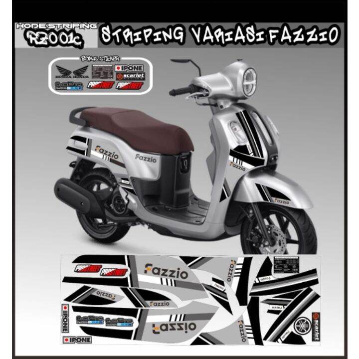 stiker sticker striping yamaha fazzio decal Yamaha fazzio 2022 | Lazada Indonesia