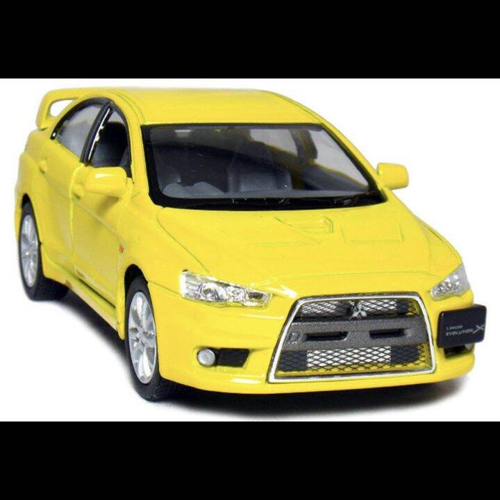 Diecast Kinsmart 2008 Mitsubishi Lancer Evolution X Kuning | Lazada ...