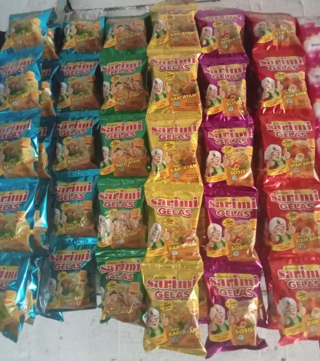 SARIMI MIE GELAS KEMASAN RENCENGAN ISI 10 PCS..!!?? | Lazada Indonesia