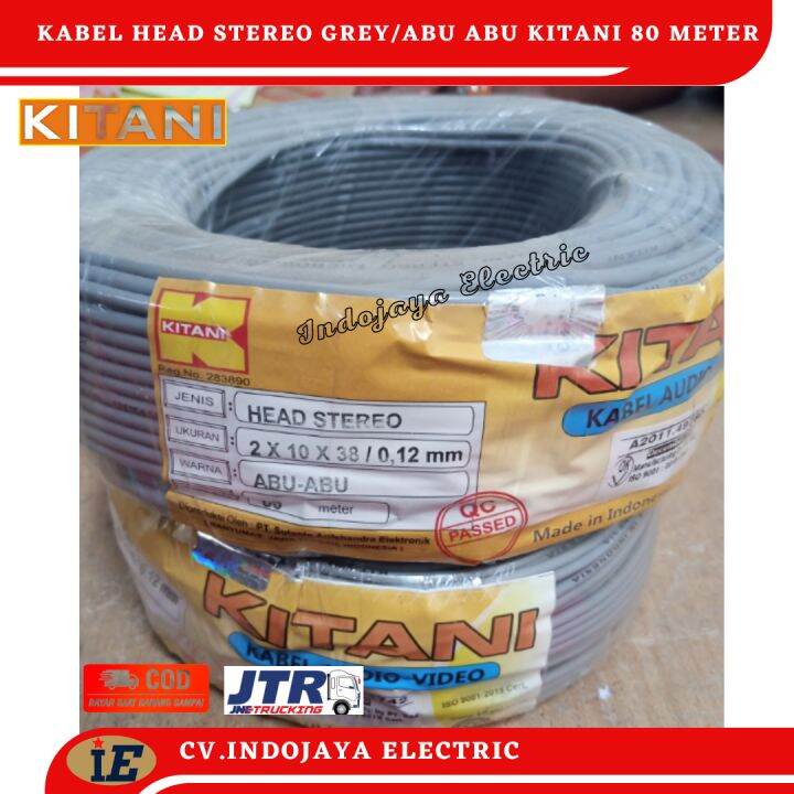 Kabel Head Stereo Grey Abu Abu Kitani 80 Meter | Lazada Indonesia