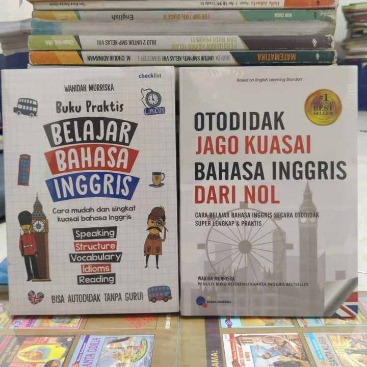 1 Paket 2 Buku, Otodidak Jago Kuasai Bahasa Inggris Dari Nol & Buku Praktis Belajar Bahasa ...