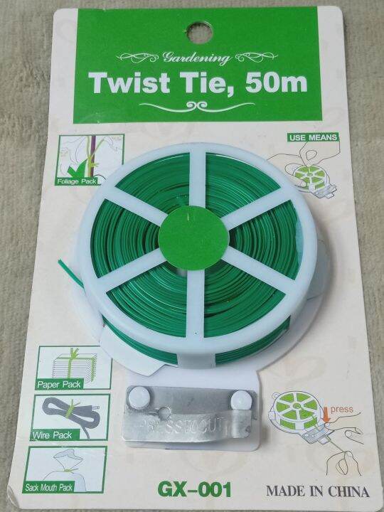 CABLE TWIST TIE WIRE GREEN 50M | Lazada PH
