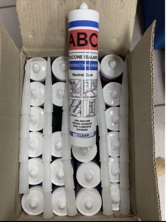 ABC silicon sealant construction grade in clear & white | Lazada PH