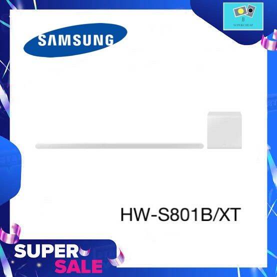 SAMSUNG ลำโพง Soundbar HW-S801B Ultra Slim 3.1.2 CH 330W รุ่น HW-S801B/XT | Lazada.co.th