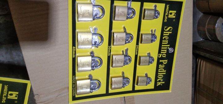 12pcs/ pad. Shenling padlock Heavy duty for gate | Lazada PH
