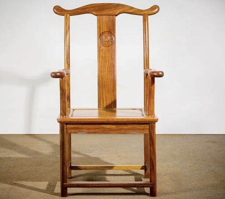 Okan Solid Wood Master Chair New Chinese Style Dining Chair Ebony round ...