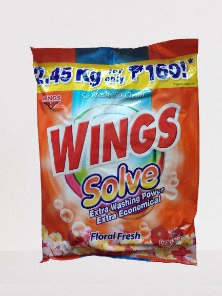 Wings Solve Powder Detergent Floral Fresh 2.25kg | Lazada PH