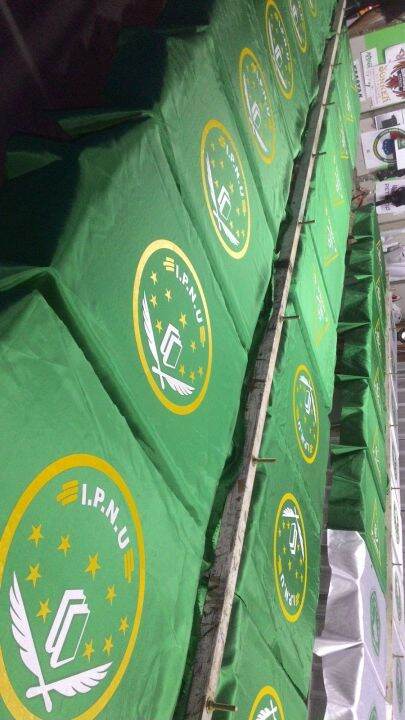 isi 12pcs bendera IPNU &atau IPPNU ukuran 90cm x 60cm, bisa rikues ...