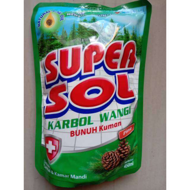 SUPERSOL CARBOL POUCH 450 ML / SUPERSOL KARBOL WANGI | Lazada Indonesia