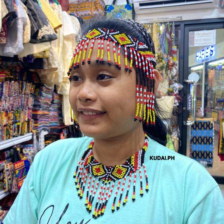 Tboli Beaded Necklace Ethnic Tribal Mindanao Formal Hair Dress Beads ...