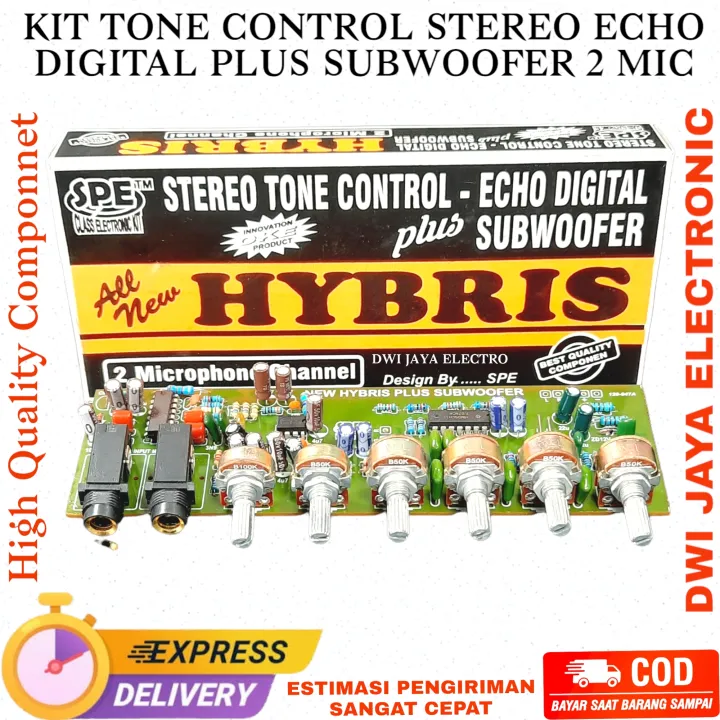 KIT TONE CONTROL STEREO - ECHO DIGITAL PLUS SUBWOOFER HYBRIS | Lazada ...