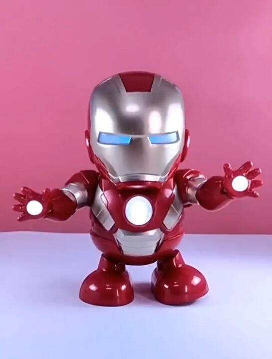 LUCKY SHOP Robot Toy Dance Hero Action Figure with LEM Dancing Light ...