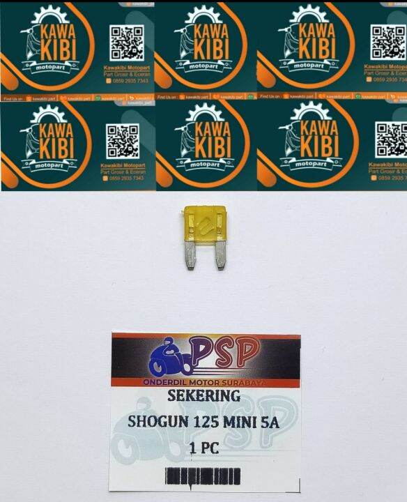 Sekering Shogun 125 MINI 5 A Warna (ORANGE) - Fuse DX Micro / Fuse ...