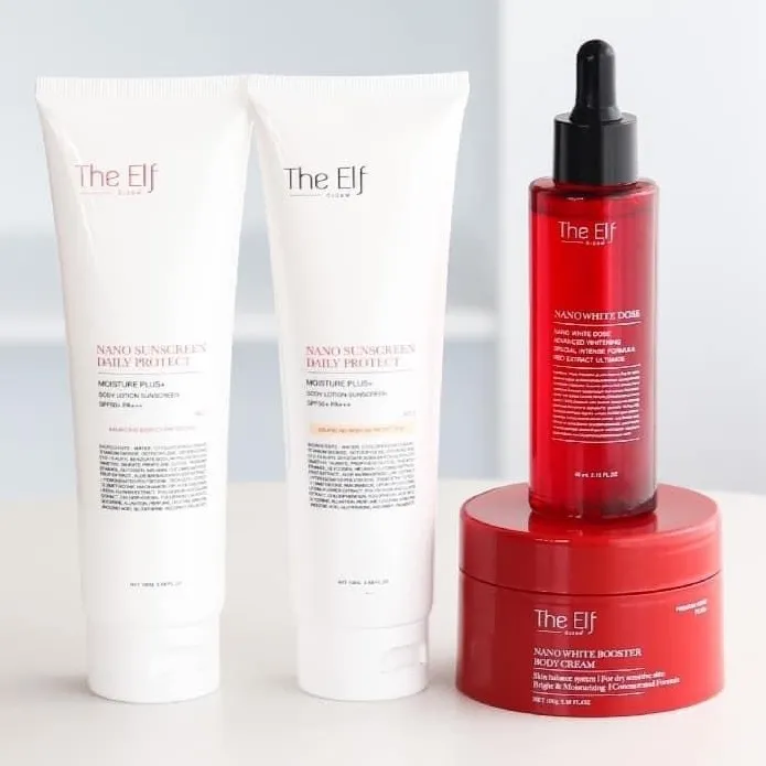 เซตบำรุงผิวx2 ดิเอลฟ์ The elf nano white dose/ The elf nano white ...