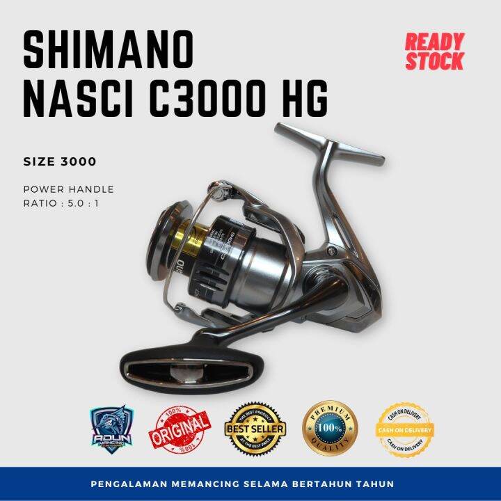 Shimano Nasci C 3000 HG | Lazada Indonesia
