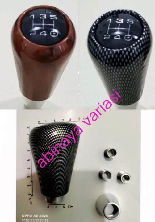 Gear Knob Mobil INNOVA OLD Handle Perseneling Mobil Manual Carbon Wood ...