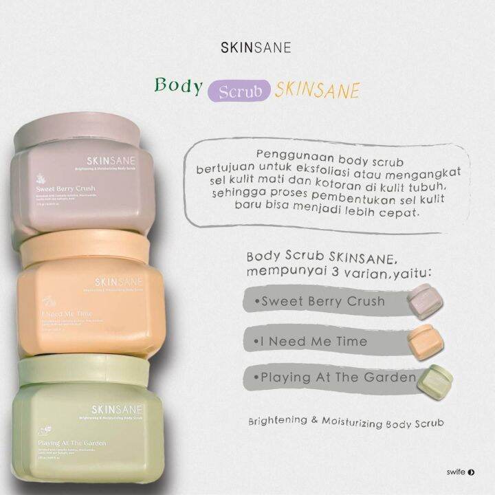 body scrub skinsane by sr12 | Lazada Indonesia