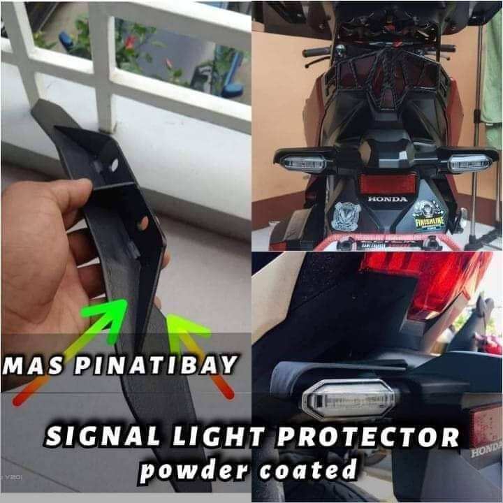HONDA CLICK V3, V2 SIGNAL LIGHT PROTECTOR 125 / 15O / 160 POWDERCOATED ...