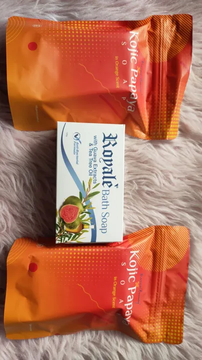 Kojic Papaya Soap Royale Authentic Original Plus Free BathSoap 3 Set ...