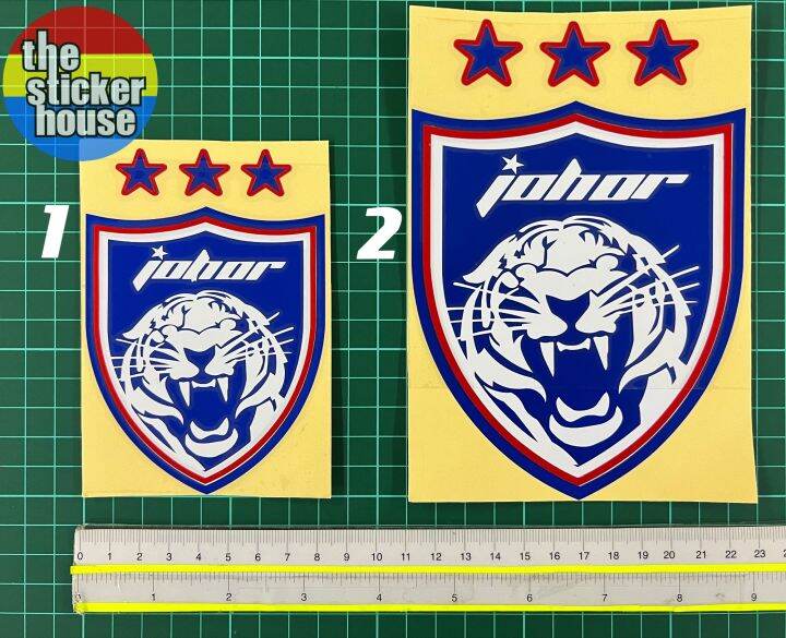 JDT / JOHOR DARUL TAZIM FC / JDT FOOTBALL CLUB (SMALL/BIG) STICKER ...