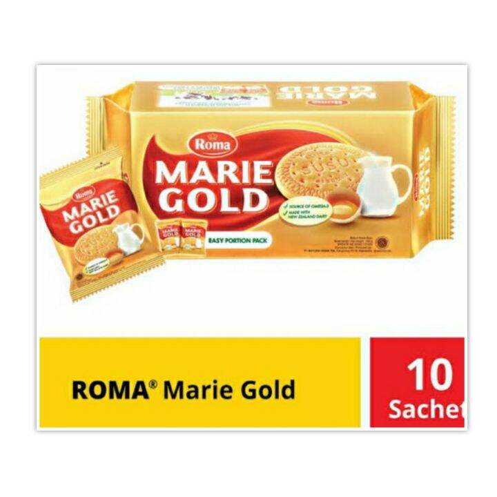 Roma Marie Gold Isi 10 sachet 240 gr Biskuit Cemilan | Lazada Indonesia