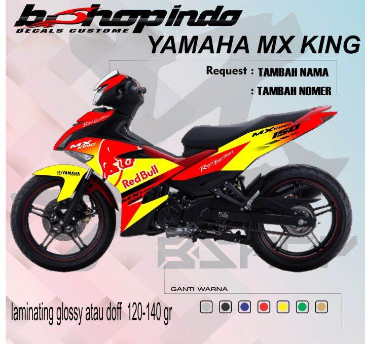 Sticker Decal Mx king Full Body Variasi Red bull Kuning | Lazada Indonesia