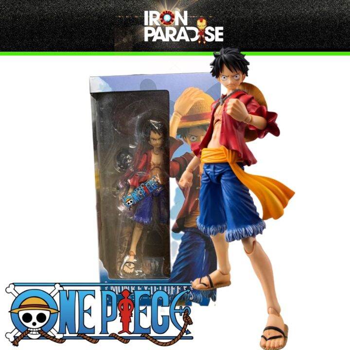 🇲🇾18cm One Piece Figma Luffy VAH OnePiece Action Figure Brother Monkey ...