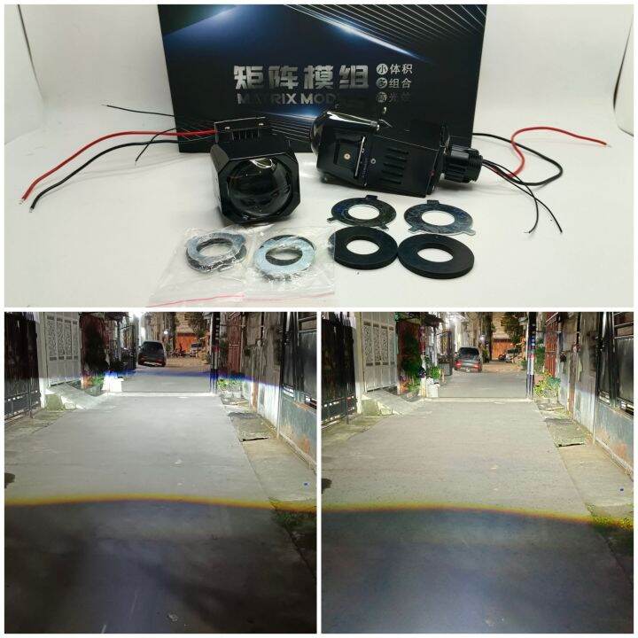 Lensa Lampu LED Projector Projie Matrix X1 BiLED 1.5 Inch Inci Inchi ...