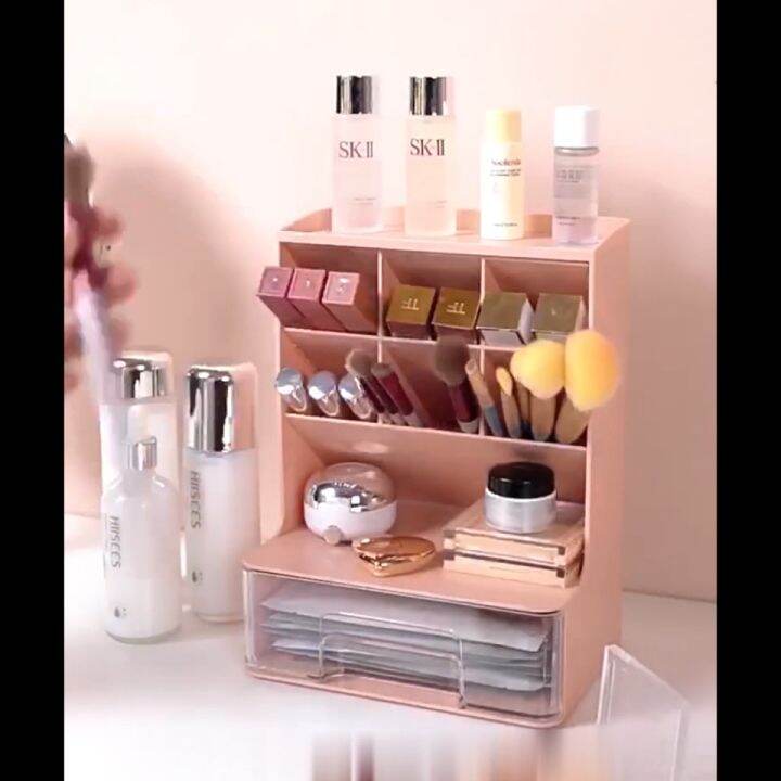 MallMainan-C951 Rak Pena 6 Sekat dengan Laci Transparan Serbaguna Rak ...