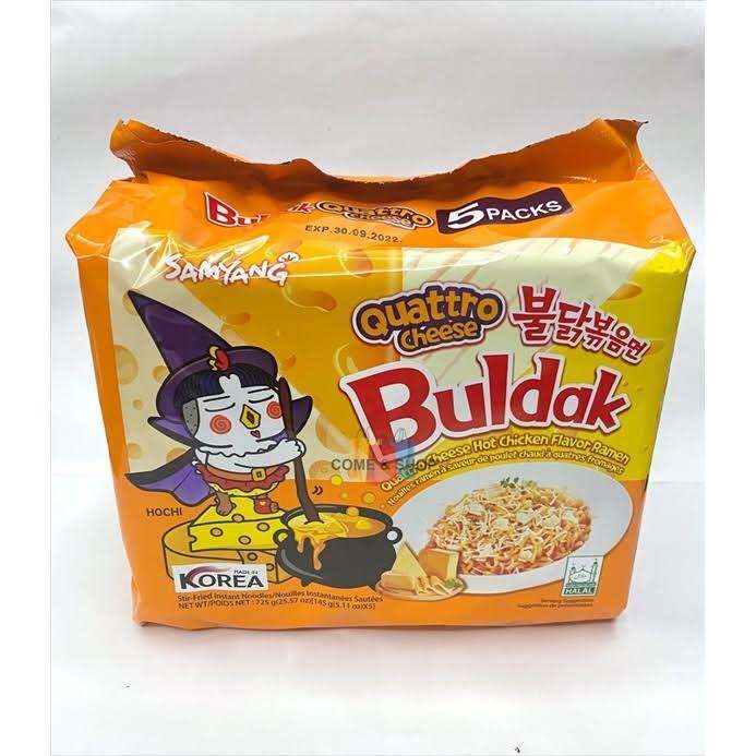 Samyang Buldak 4 Cheeses Noodle 725g (Korean Samyang Buldak 4 Cheeses ...