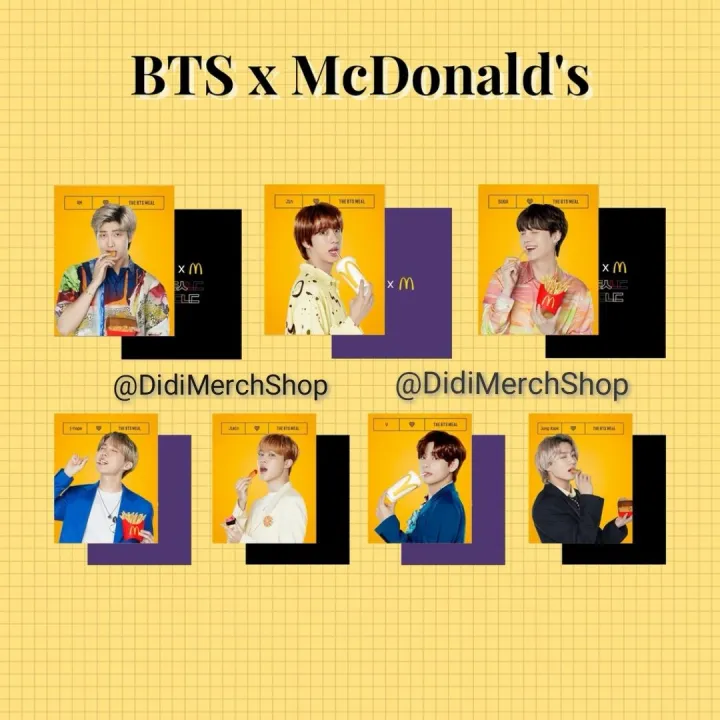 BTS x McDonald's Photocard Fankit | Lazada